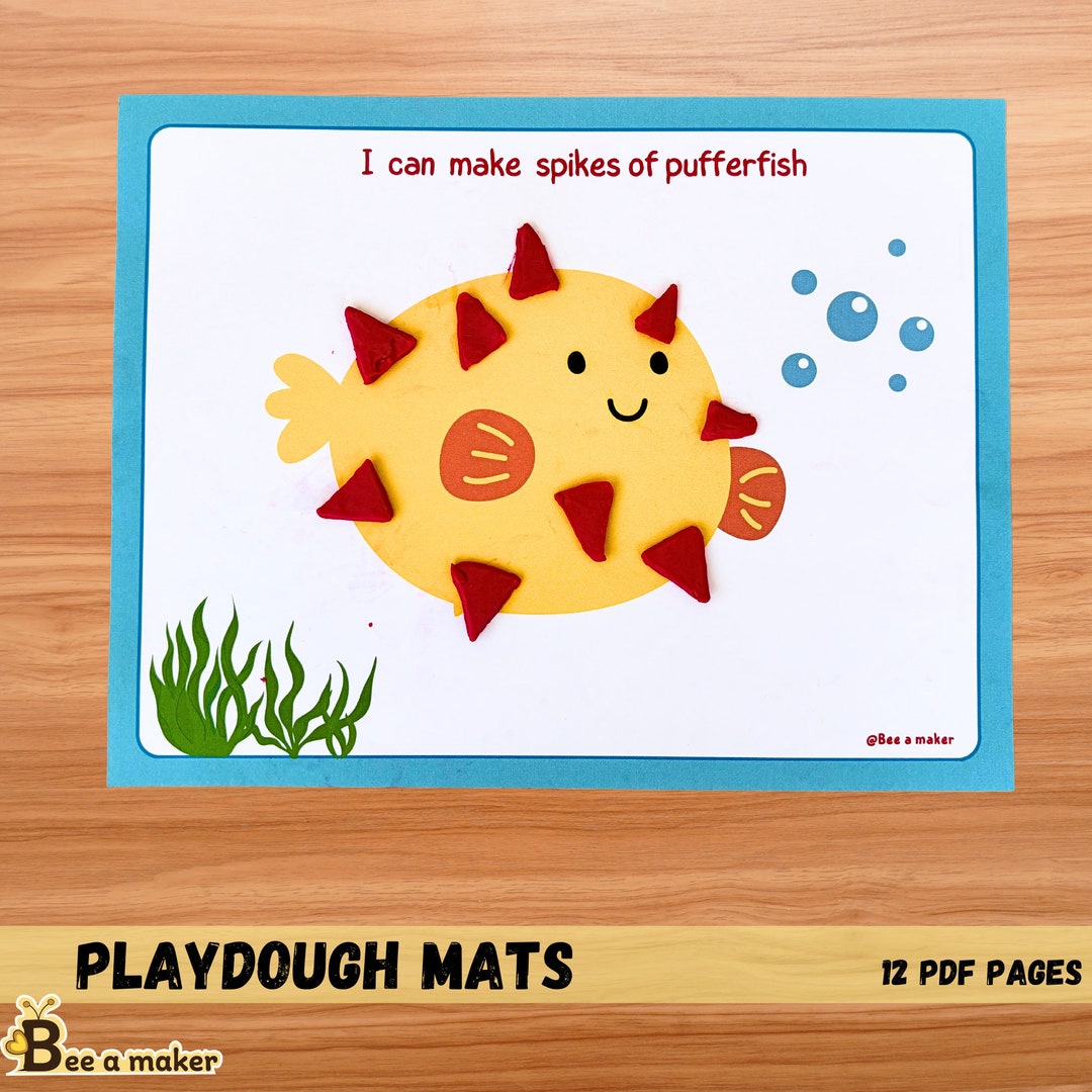 Play Dough Mats Set 2 - Etsy