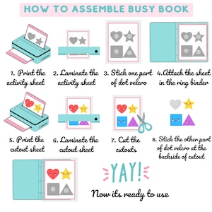 Alphabet Beginning Sounds Busy Book Printable Pdf Page, Preschool ...