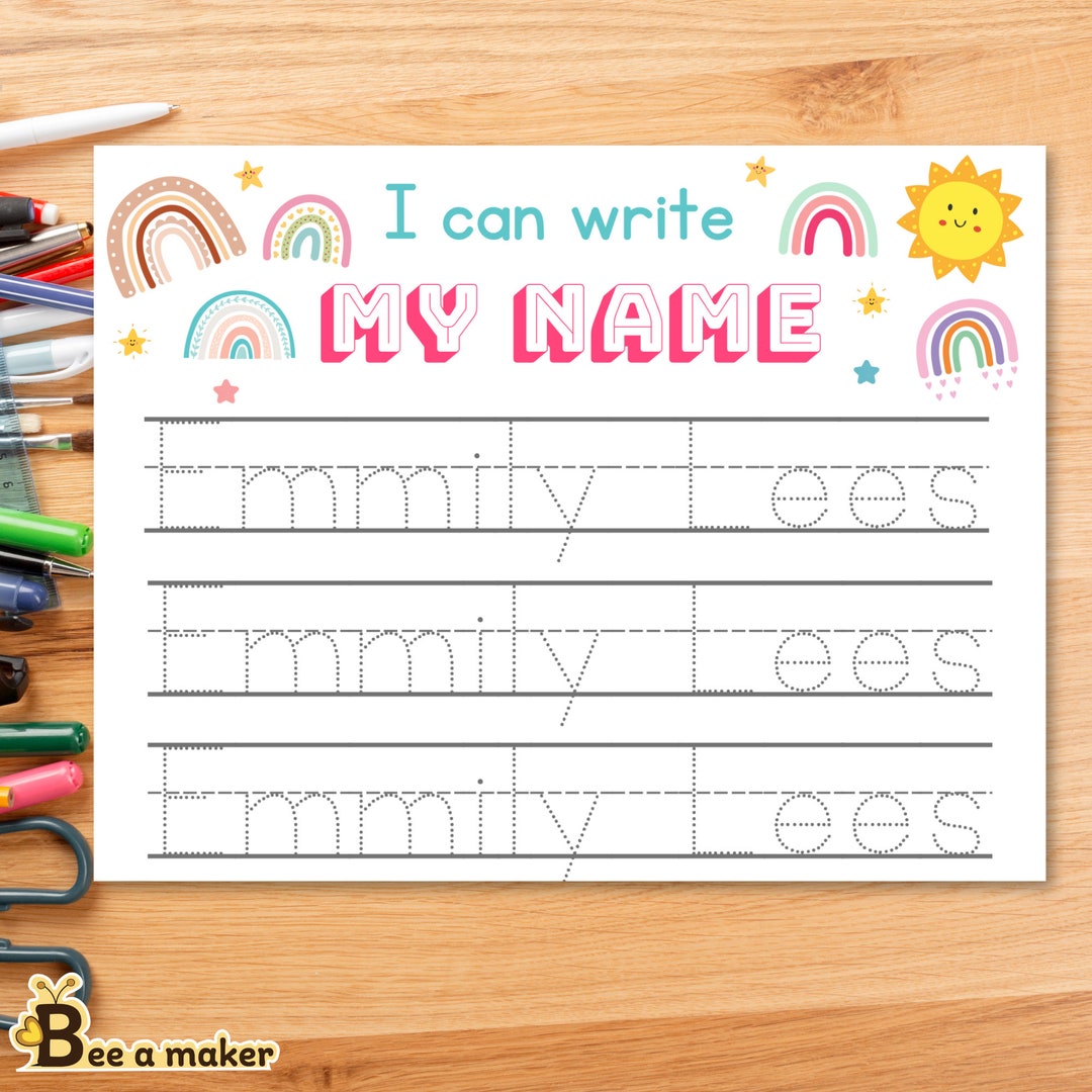 Custom Making: I Can Trace My Name Printable - Etsy