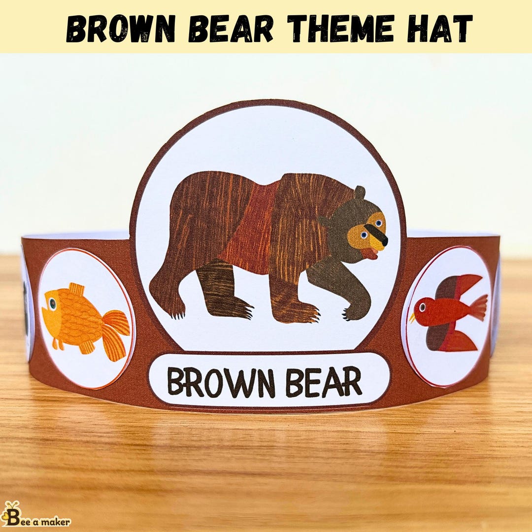 Brown Bear Theme Hat by Eric Carle - Etsy