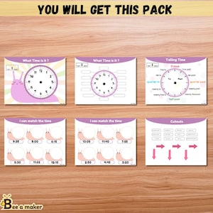 What Time is It? Telling Time Busy Book for Kids| Montessori, Preschool ...