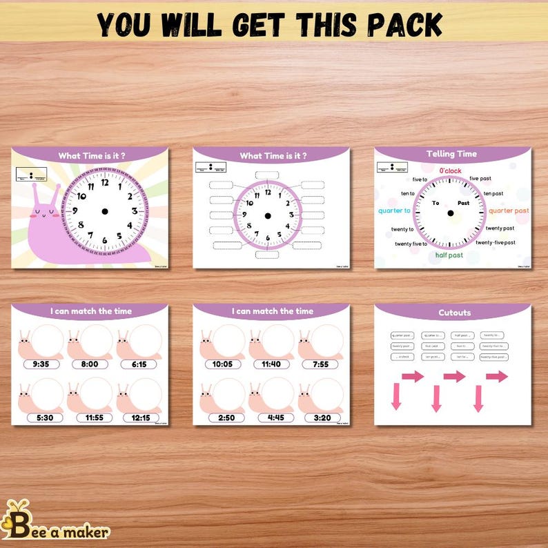What Time is It? Telling Time Busy Book for Kids| Montessori, Preschool ...