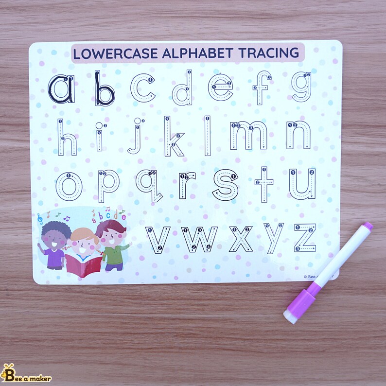 Alphabet Tracing Busy Book Printable Page - Etsy