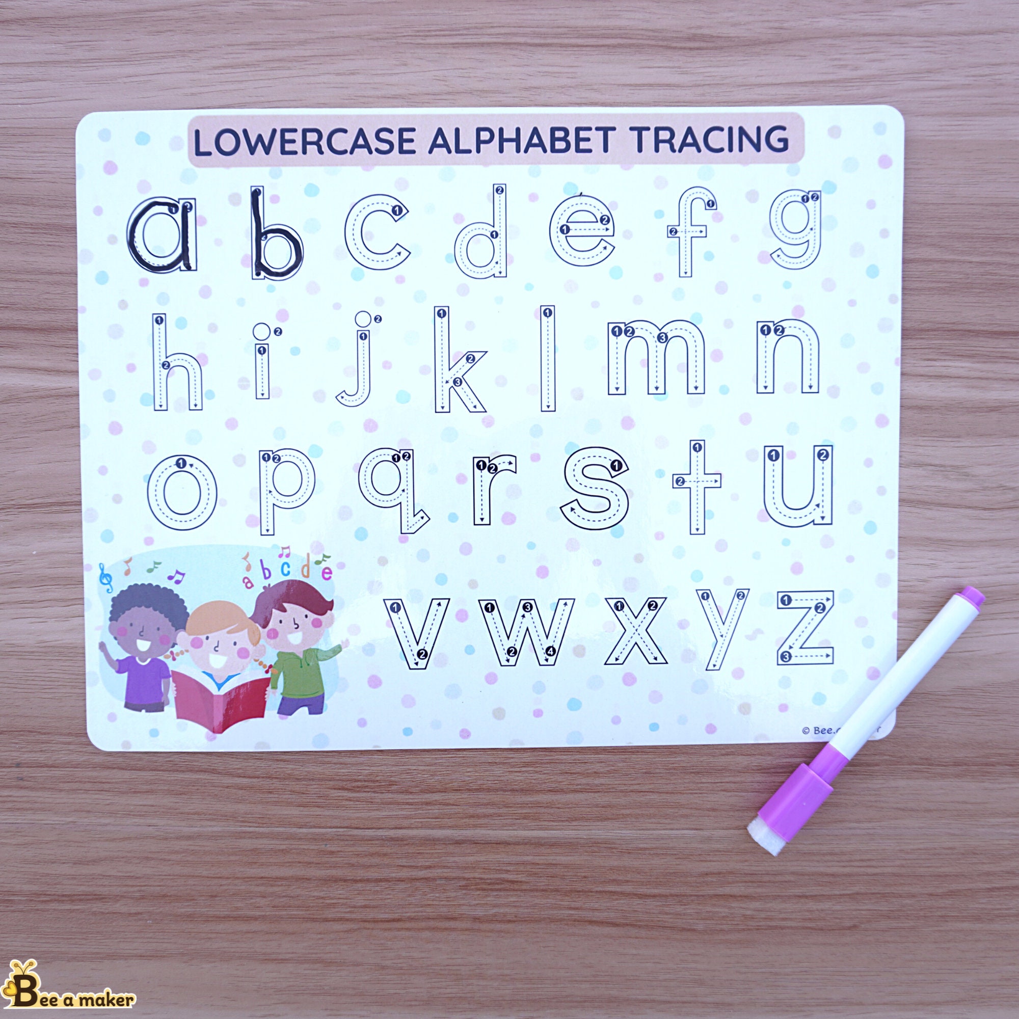 Alphabet Tracing Busy Book Printable Page - Etsy