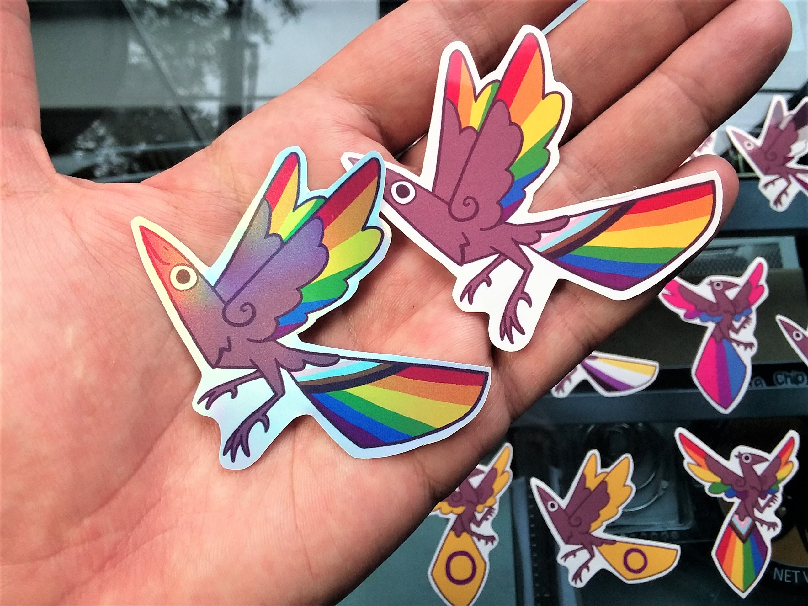 Grackle Pride Flag Stickers | Etsy