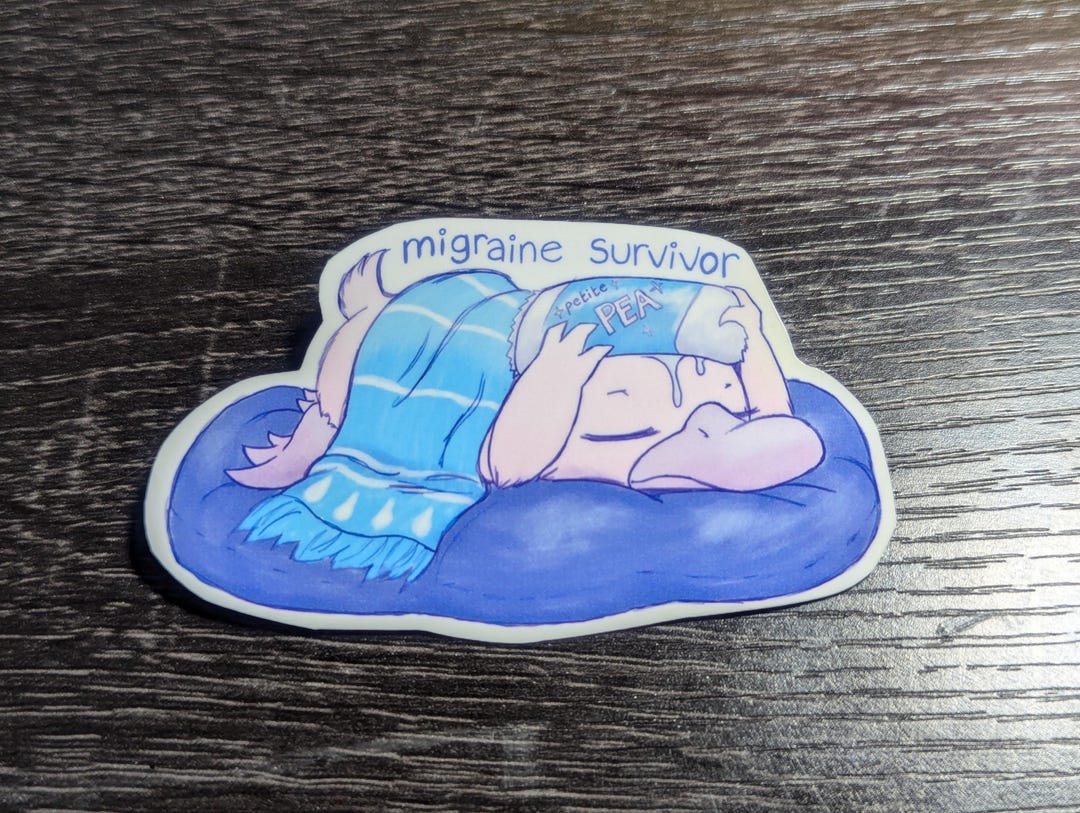 Migraine Survivor Psyduck Fanart Sticker - Etsy