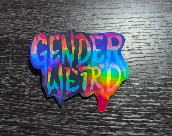 GENDER WEIRD Pride Sticker - Etsy