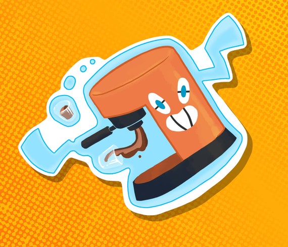 Espresso Form Rotom Fakemon Fan Sticker - Etsy Australia