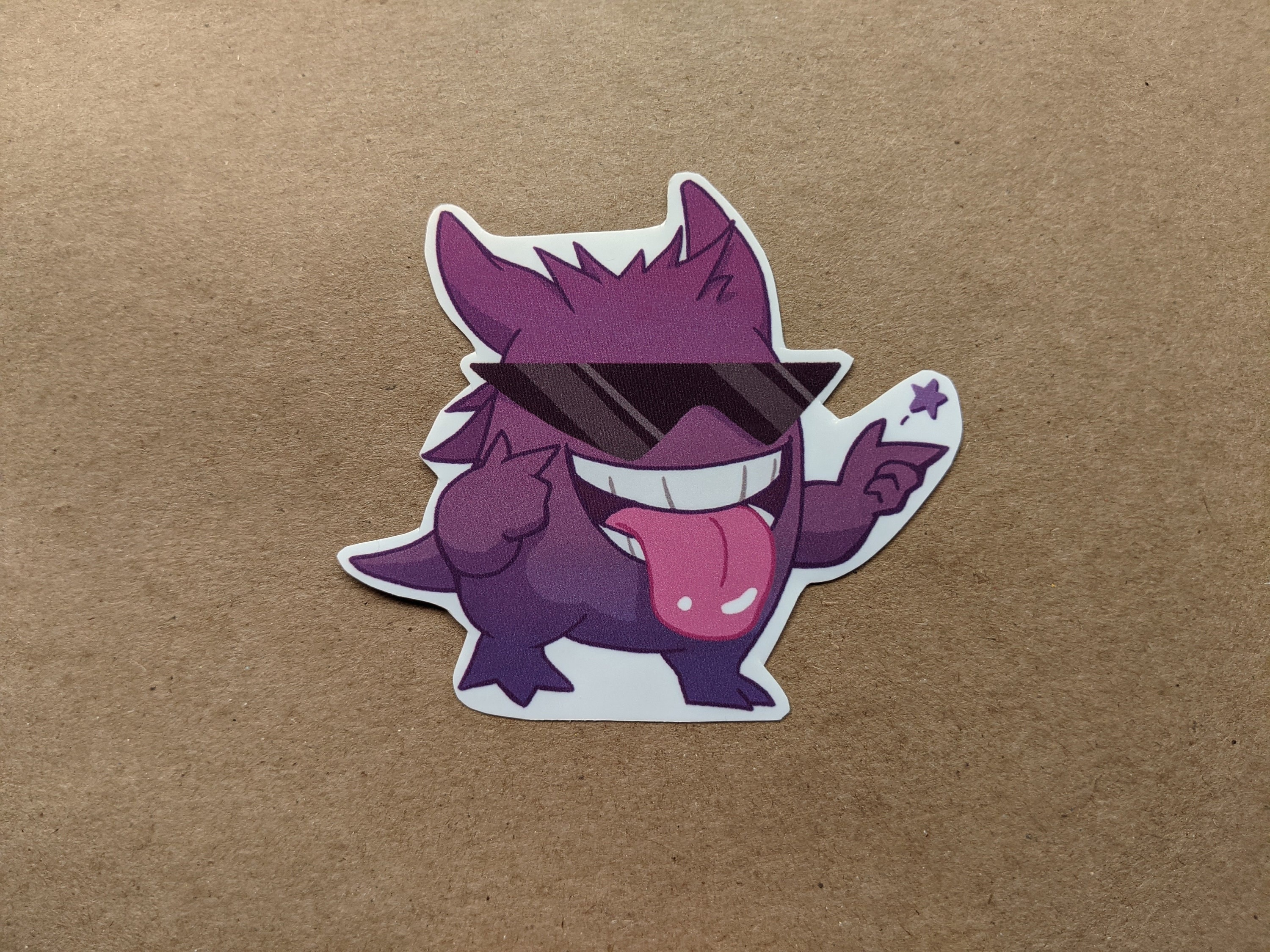 Cool Gengar Pokemon Fan Art Sticker - Etsy