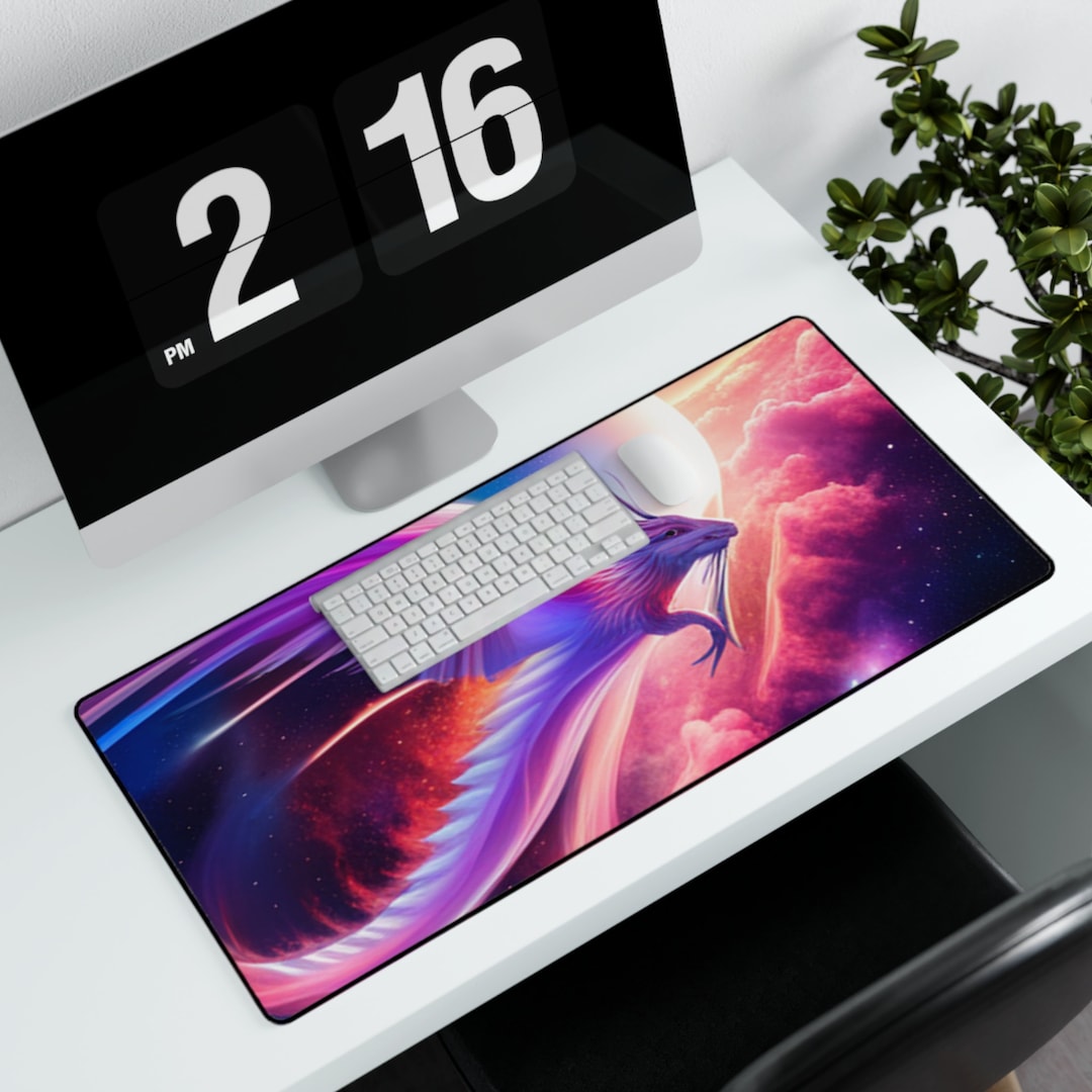 Dragon Gaming Mouse Pad- Dragon in Orbit - Fantasy, Gift for Gamers ...