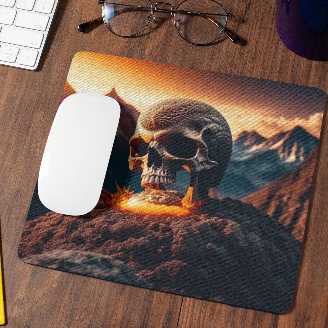 Nested Skull Gaming Mouse Pad Skeleton Skull Theme, Horror Theme, Skull ...