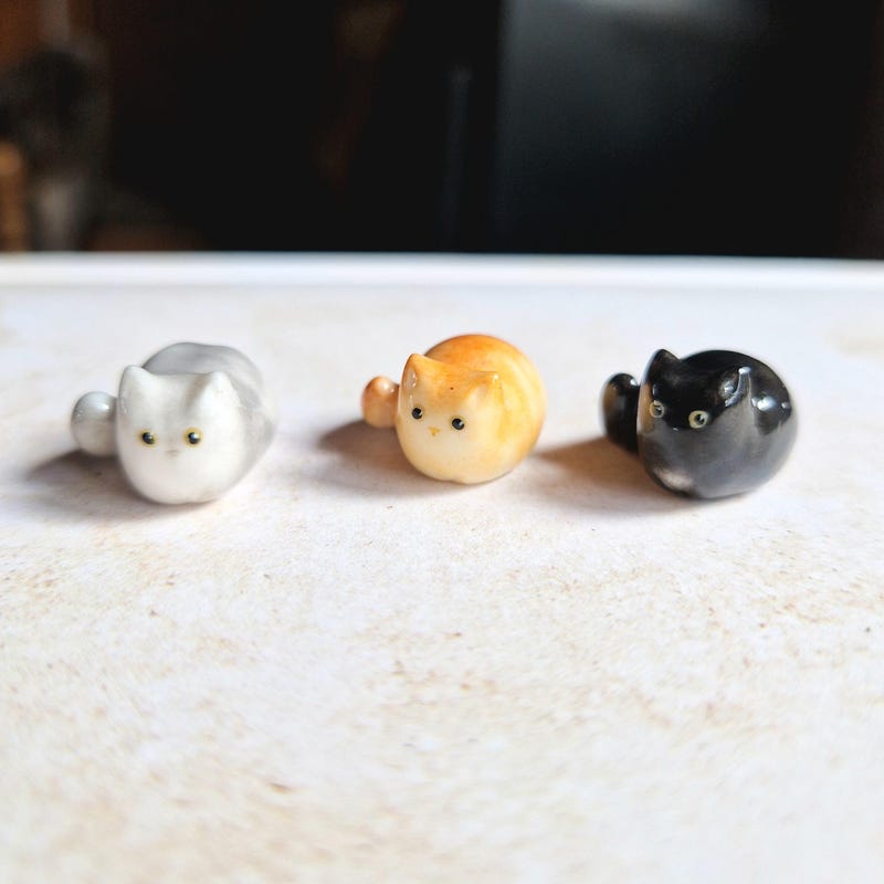 Polymer Clay Cat - Etsy
