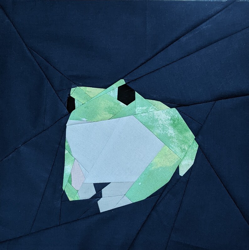 Polite Frogs Foundation Paper Piecing Patterns | Etsy