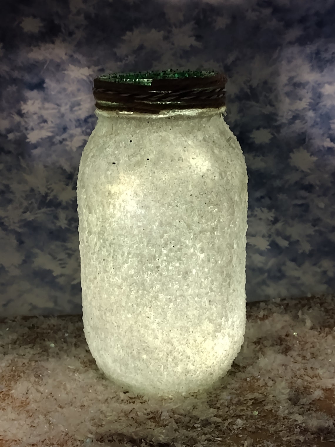 Light up Christmas Snowman Frosted Jar Mason Jar Luminary - Etsy