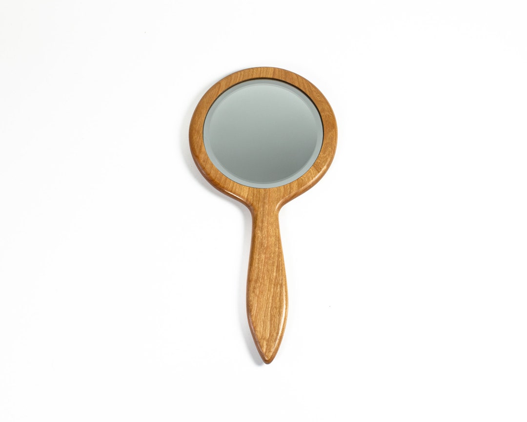 Hand-crafted Solid Wood Hand Mirror - Etsy