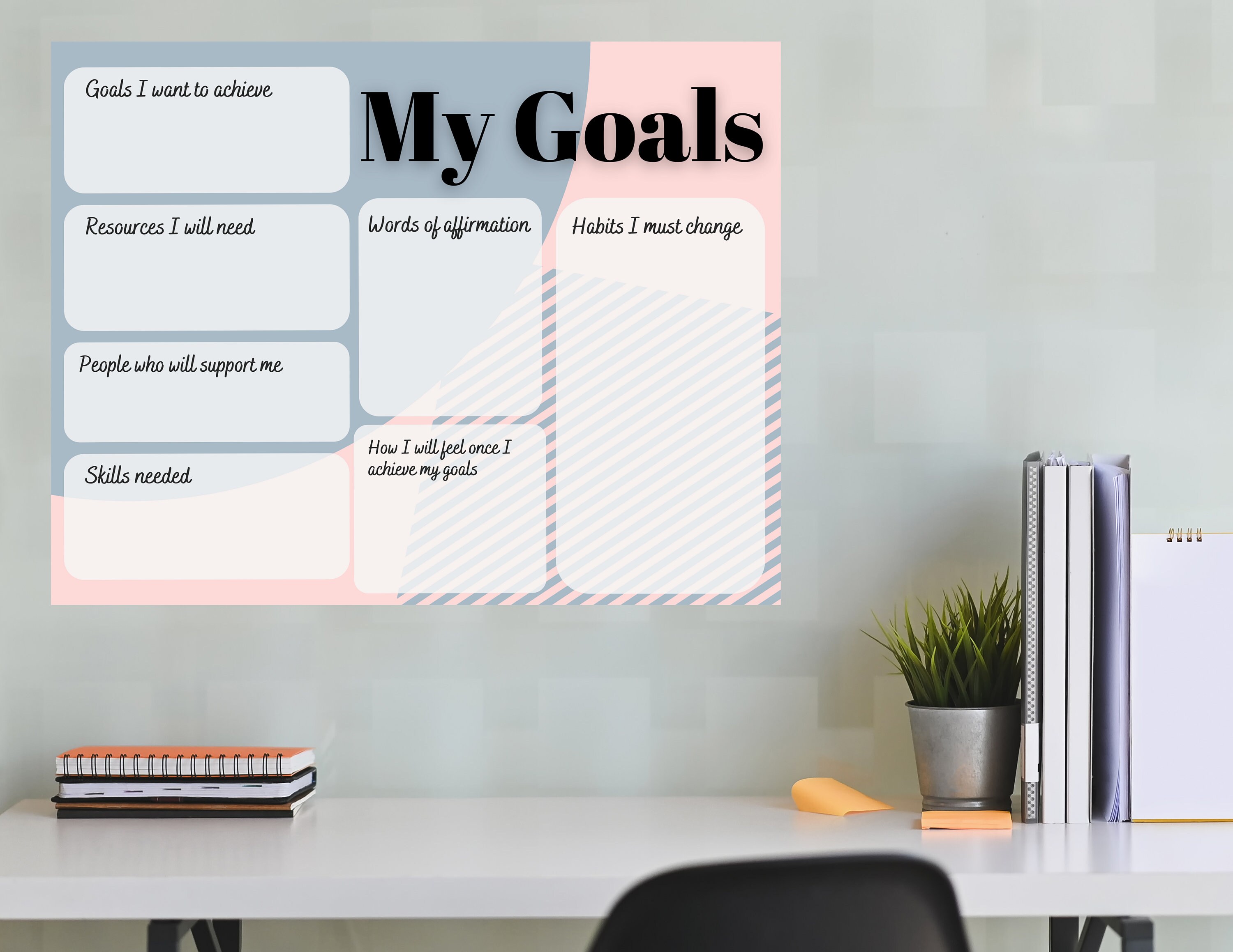 My Goals Vision Board With Affirmation Posters/goals - Etsy Canada