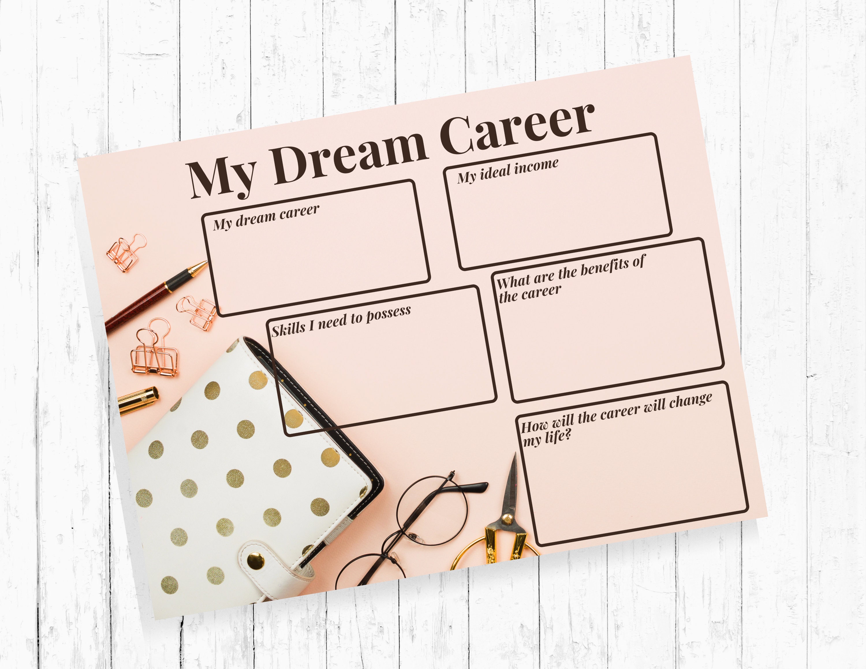My Dream Career Vision Board/Goals board/Dream | Etsy