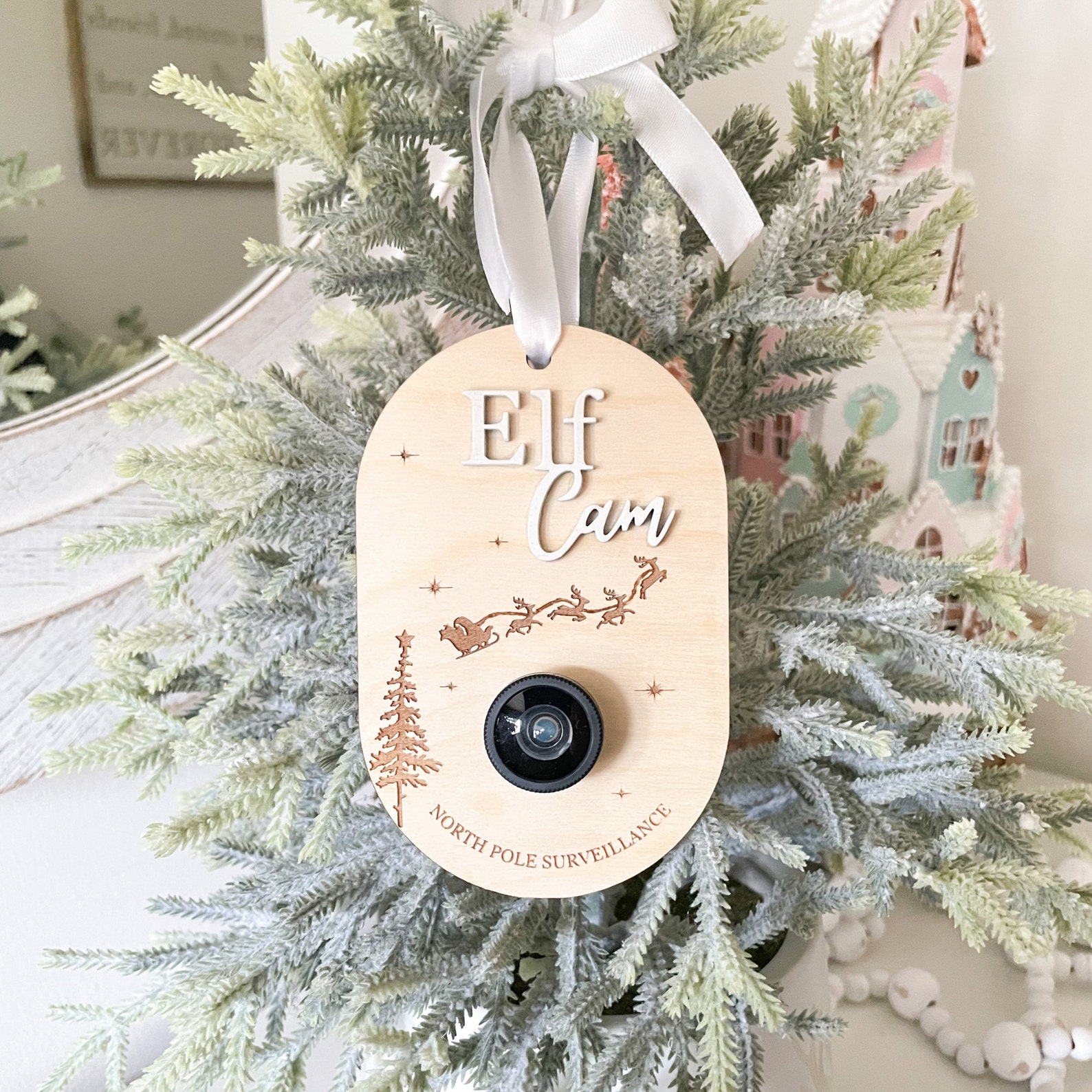 SVG Laser Cut File Santa/elf Cam Bundle | Christmas Tree Ornament ...