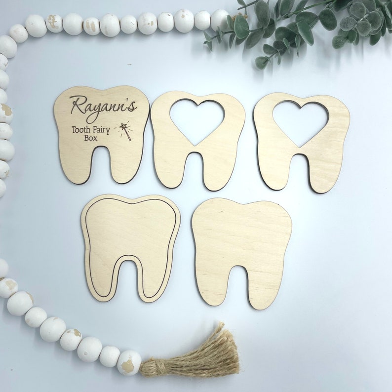 SVG Laser Cut Tooth Fairy Box Layered Design Children Gift - Etsy