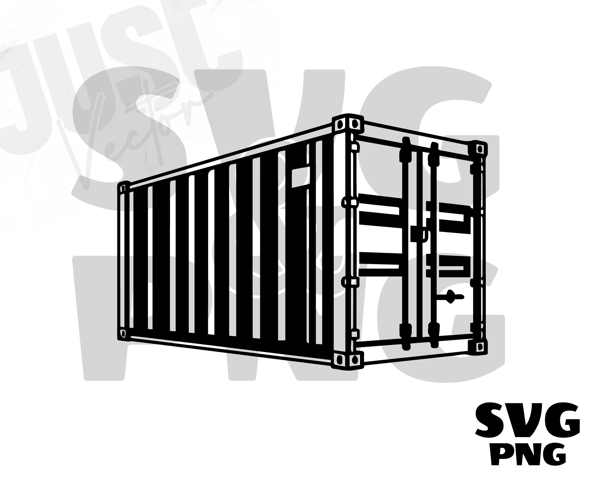 Shipping Container Svg, Shipping Svg, Container Svg, Cargo Container ...