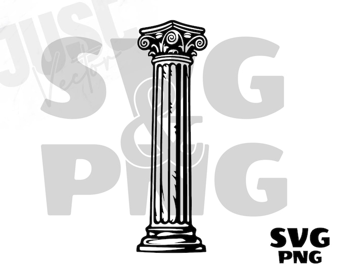 Roman Column SVG Column PNG Roman DXF Laser Machine Cut File Printable ...