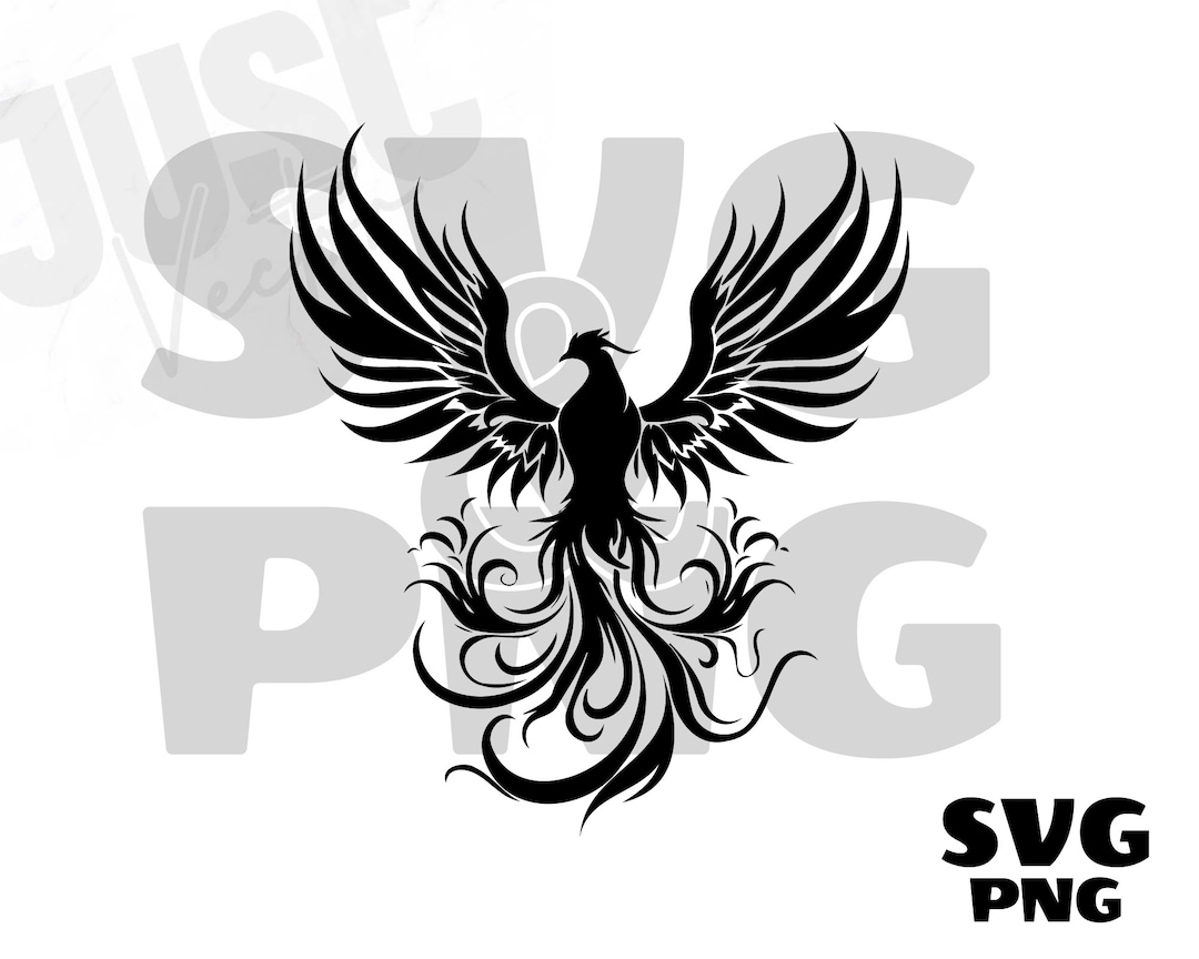 Phoenix Svg, Phoenix Clipart, Phoenix Cricut, Phoenix Wings Svg ...