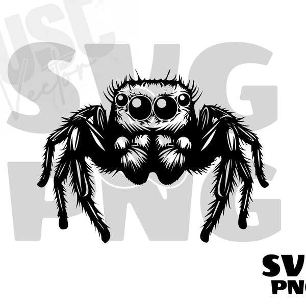 Jumping Spider Svg - Etsy