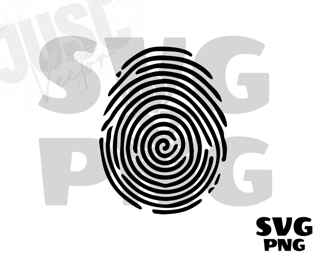 Fingerprint Svg, Human Finger Svg, Fingerprint Silhouette, Thumb Print ...