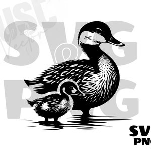 Duck and Ducklings SVG, Duck SVG, Duckling SVG, Ducklings Clipart, Duck ...
