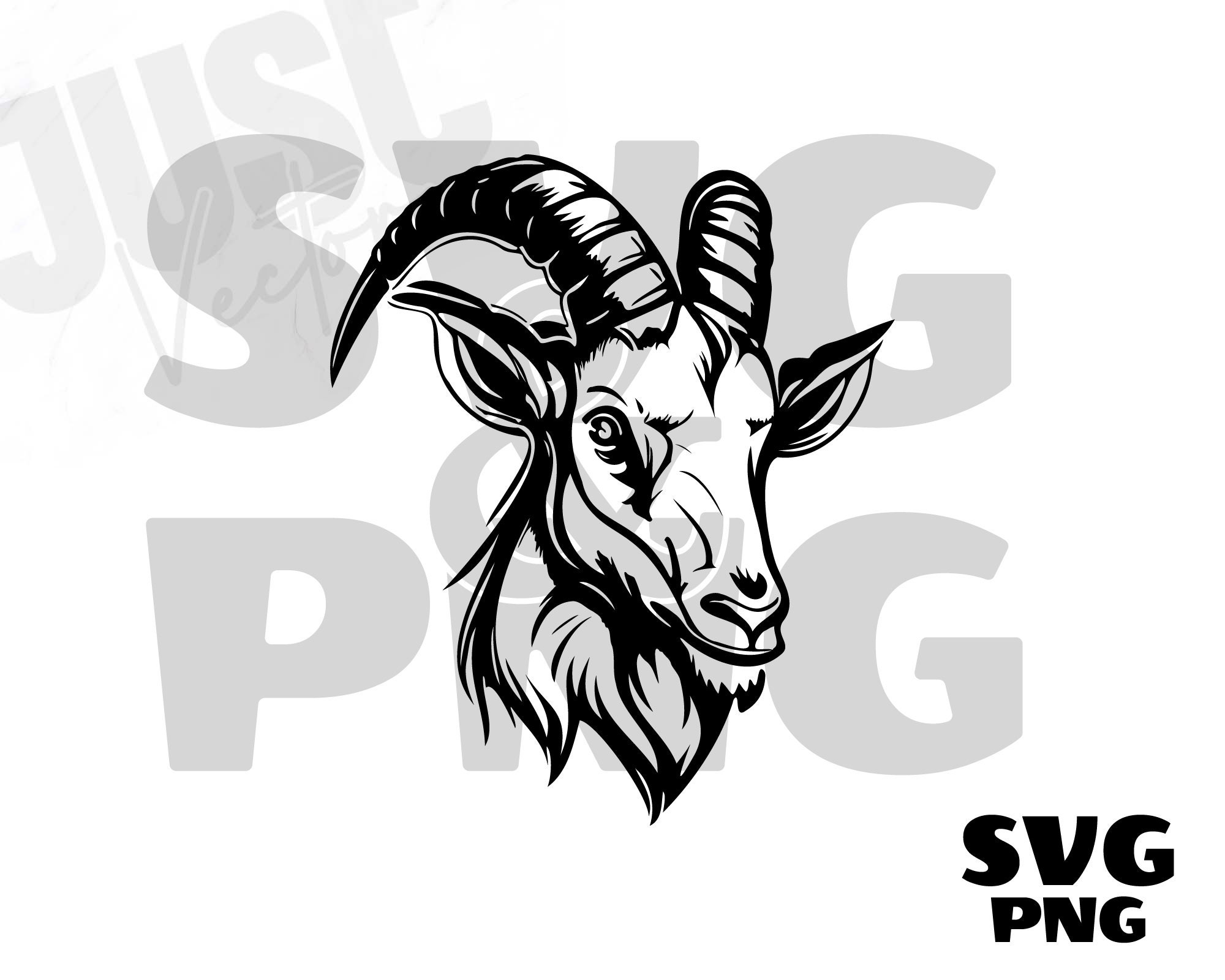 Goat Svg, Farm Animal Svg, Goat Clipart, Goat Png, Goat Logo, Goat Png ...