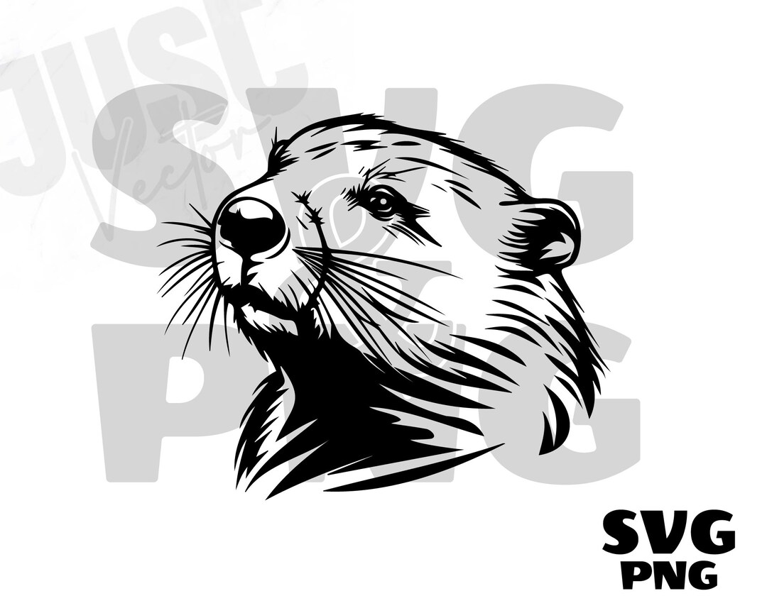 Buy Beaver Svg, Beaver Face Svg, Beaver Head Svg, Beaver Silhouette ...