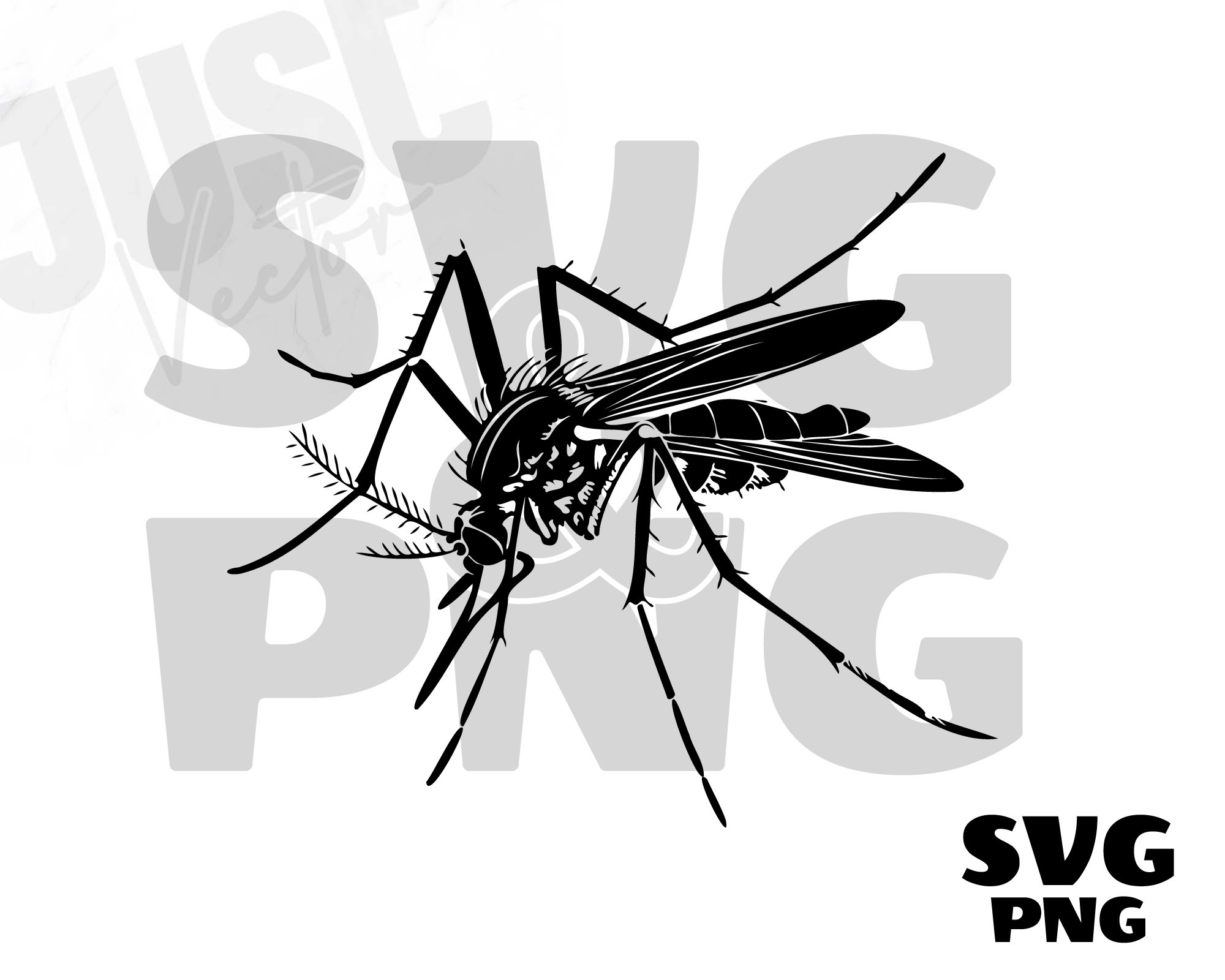 Mosquito Svg, Mosquito Clipart, Mosquito Silhouette, Mosquito Cut File ...