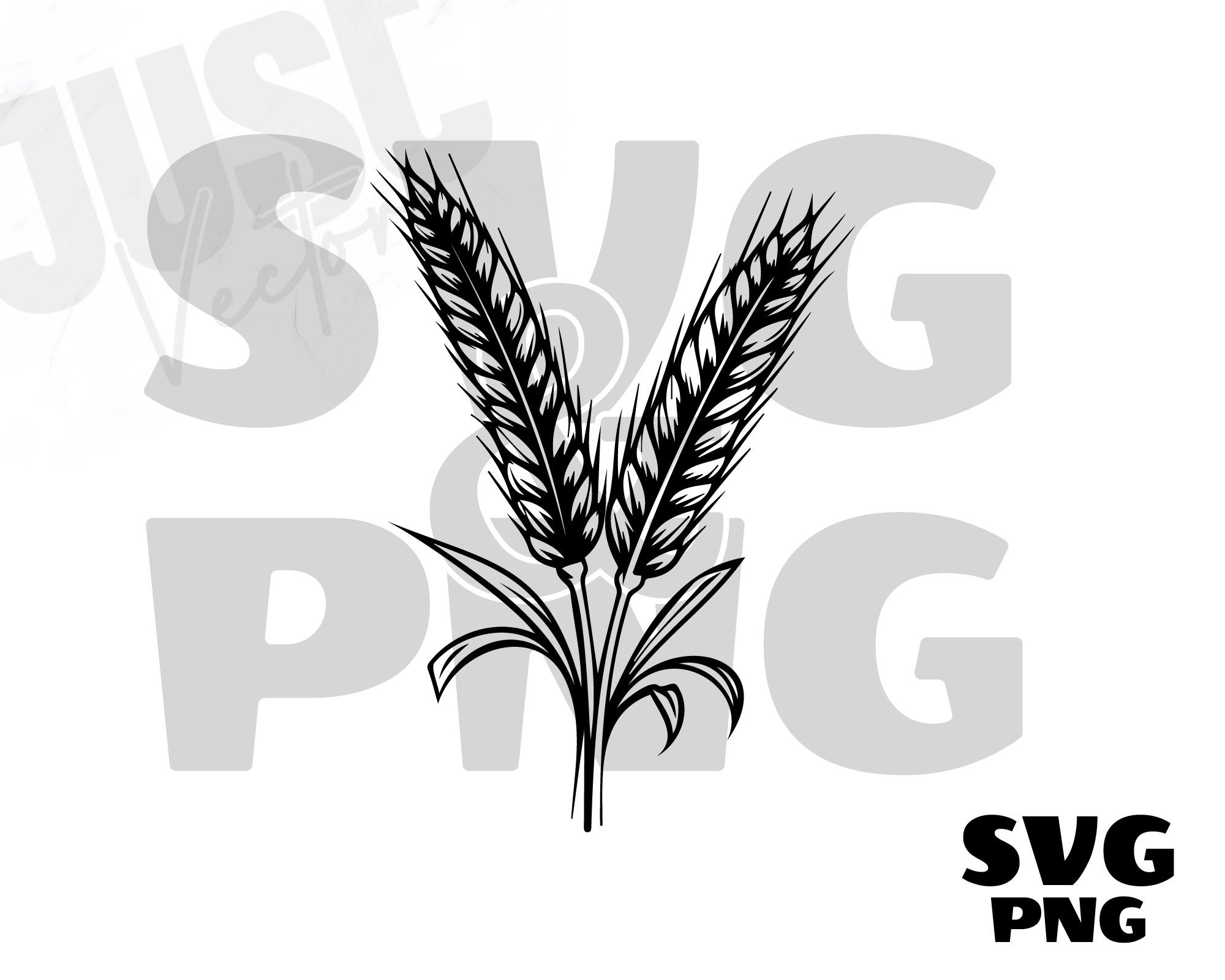 Wheat SVG, Barley Svg, Grain Clipart, Wheat Grass Cut File, Barley ...