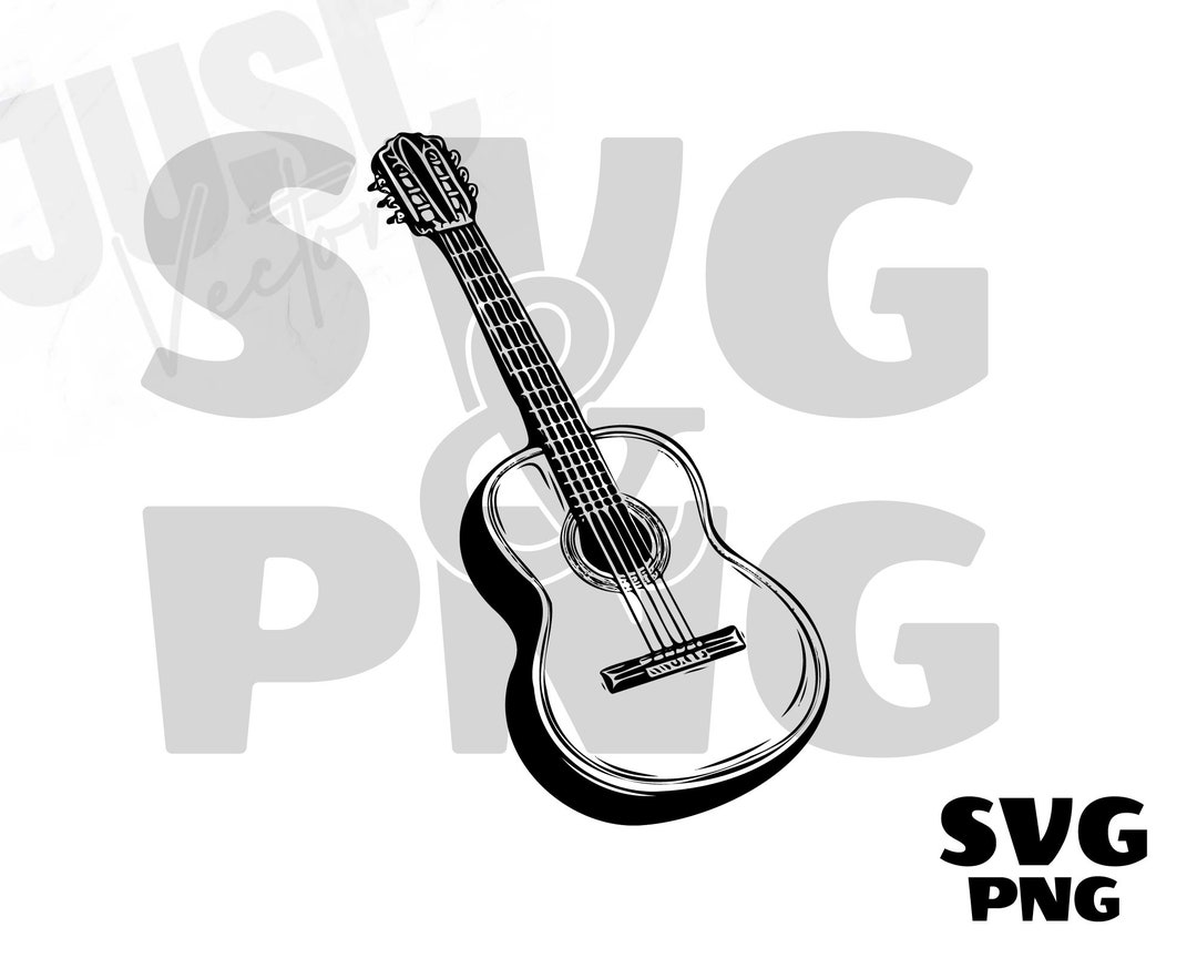 Acoustic Guitar Svg Guitar Clipart Music Svg Country Folk Svg Acoustic Guitar Music Music