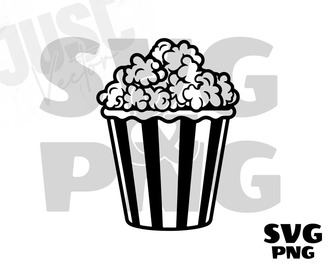 Popcorn SVG, Movie Snacks Svg, Popcorn Bucket Svg, Popcorn Snacks Svg ...