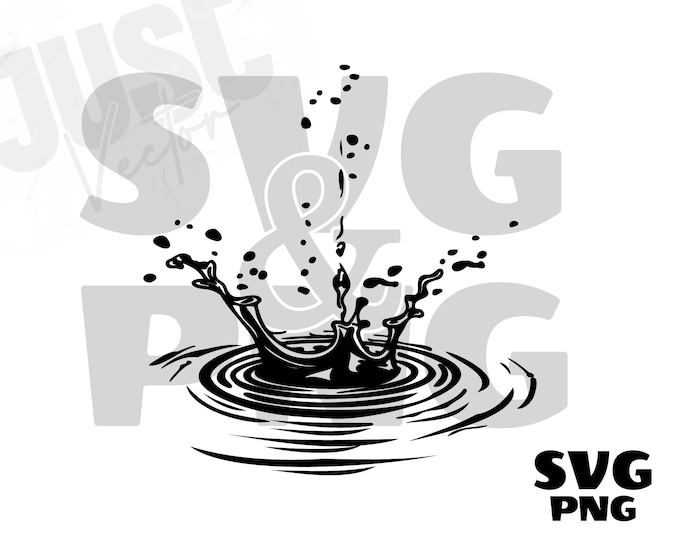 Water Ripple SVG, Svg Files for Cricut, Water SVG, Water Cut Files ...