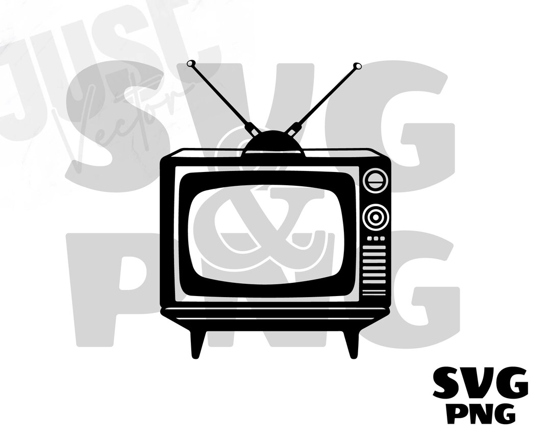 Retro TV Svg, Vintage Television Old Fashion, Retro TV Cut File, Retro ...