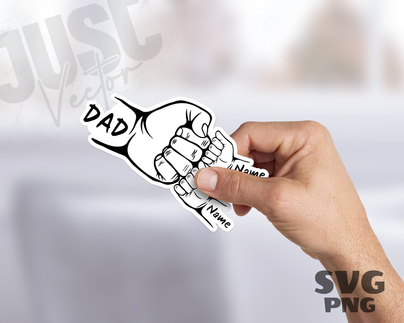 Father and Three Baby Svg Fist Bumps Svg Best Friend's - Etsy