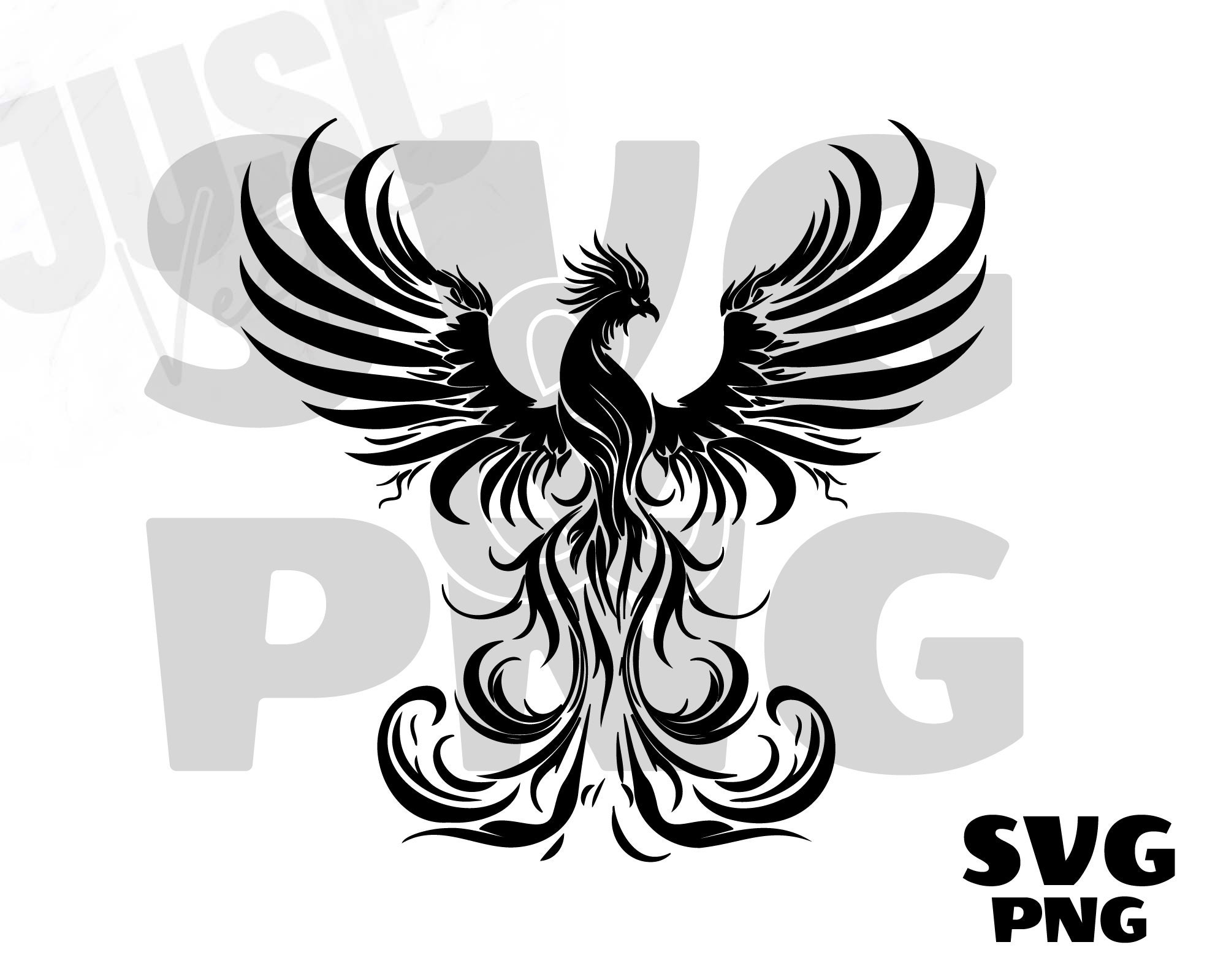 Phoenix Svg, Phoenix Clipart, Phoenix Cricut, Phoenix Wings Svg ...