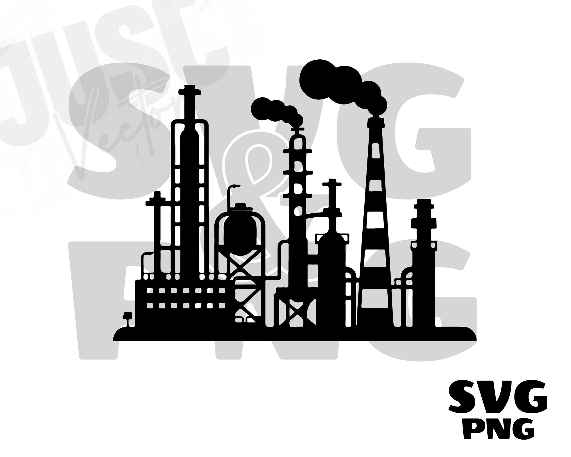 Chemical Plant Svg, Industrial Plant Svg, Chemical Plant Clipart ...