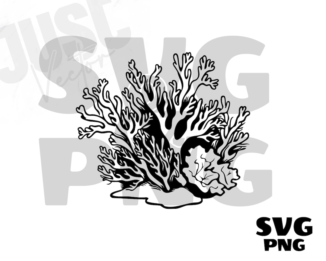 Coral Reef SVG, Coral Reef Png, Coral Reef Clipart, Coral Reef ...
