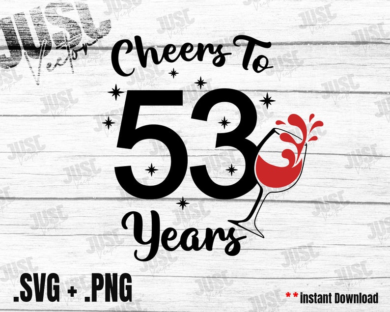 Proost op 53 jaar SVG, 53e verjaardag SVG, cadeaus voor vrouwen ...