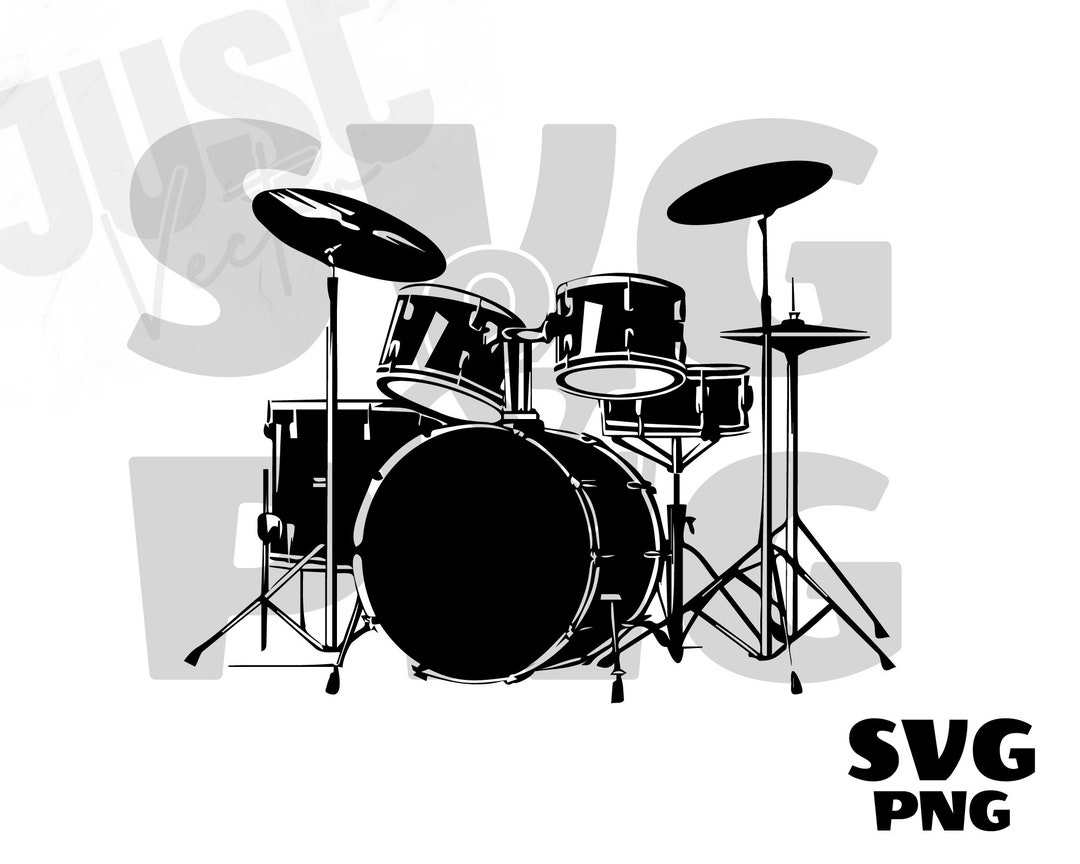 Drum Svg, Drummer Svg, Drum Silhouette, Drum Set Svg, Drummer Cut Files ...