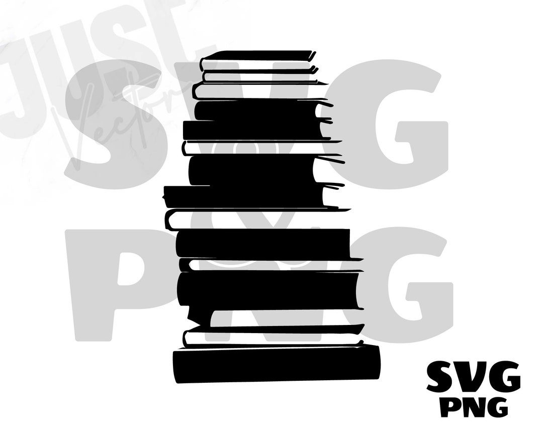 Stack of Books, Books Stack Svg, Pile of Books SVG, Books SVG, Books ...
