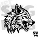 10 Design Ferocious Wolf Bundle Svg, Angry Wolf Svg, Angry Wolf PNG ...