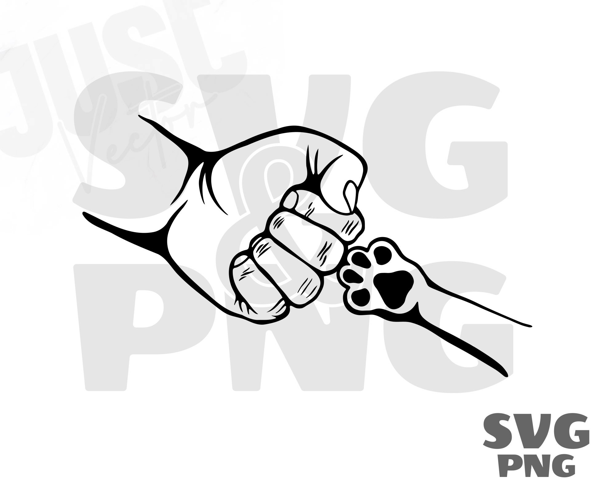 Paw Fist Bump SVG Fistbump and Paw Png Dog Fistbump Svg - Etsy