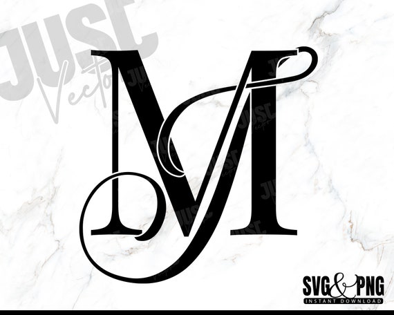 MJ JM Wedding Logo Monogram Wedding Svg Monogram svg | Etsy