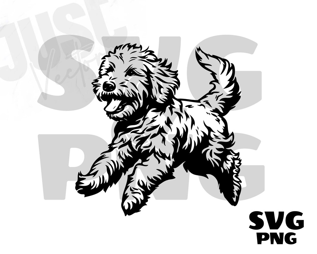 Running Goldendoodle Svg, Goldendoodle Dog Svg, Puppy Svg, Dog Svg, Dog ...