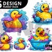 Rubber Duck PNG, Rubber Duck Bundle, Bath Toy Clipart, Rubber Ducks ...