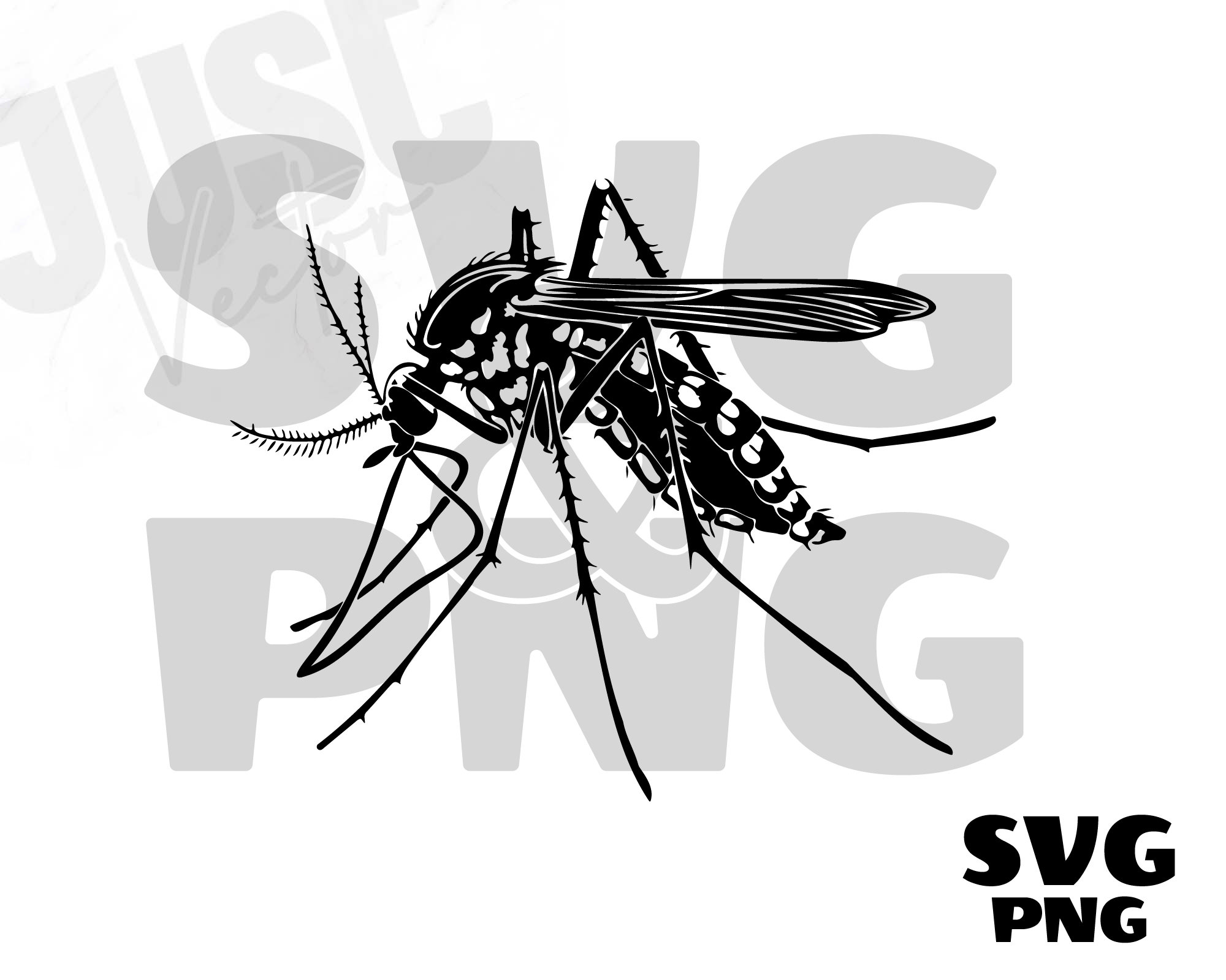 Mosquito Svg, Mosquito Clipart, Mosquito Silhouette, Mosquito Cut File ...